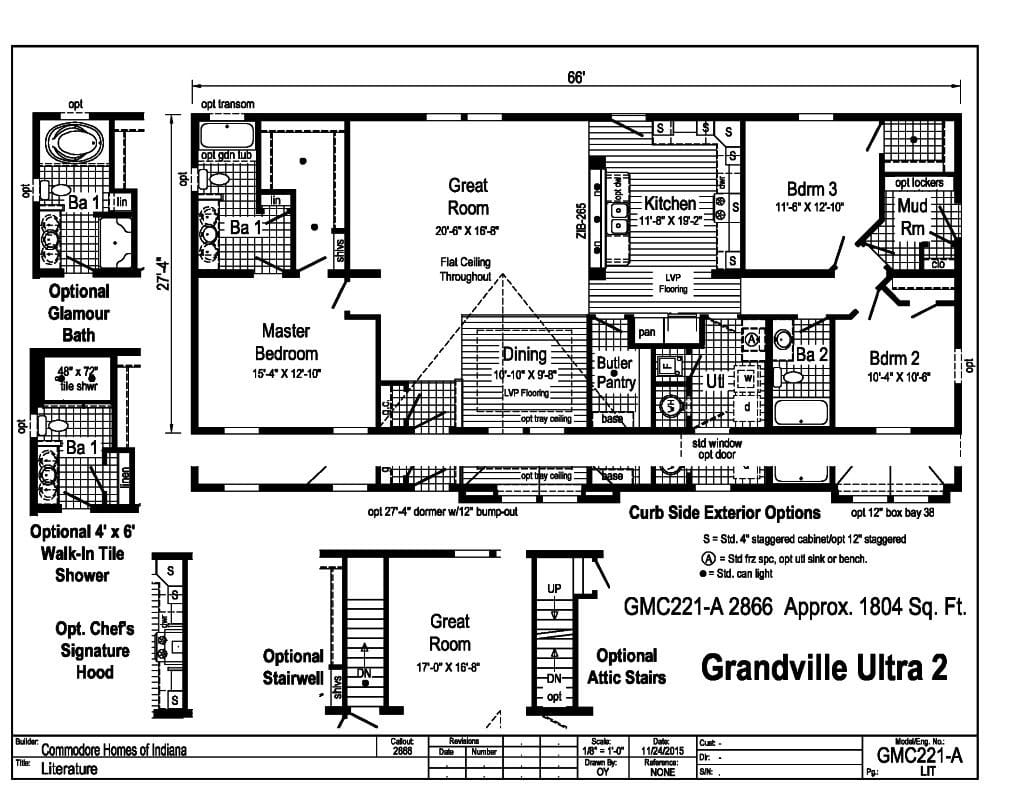 Commodore Grandville Ultra 2 Floor Plan - D&W Homes